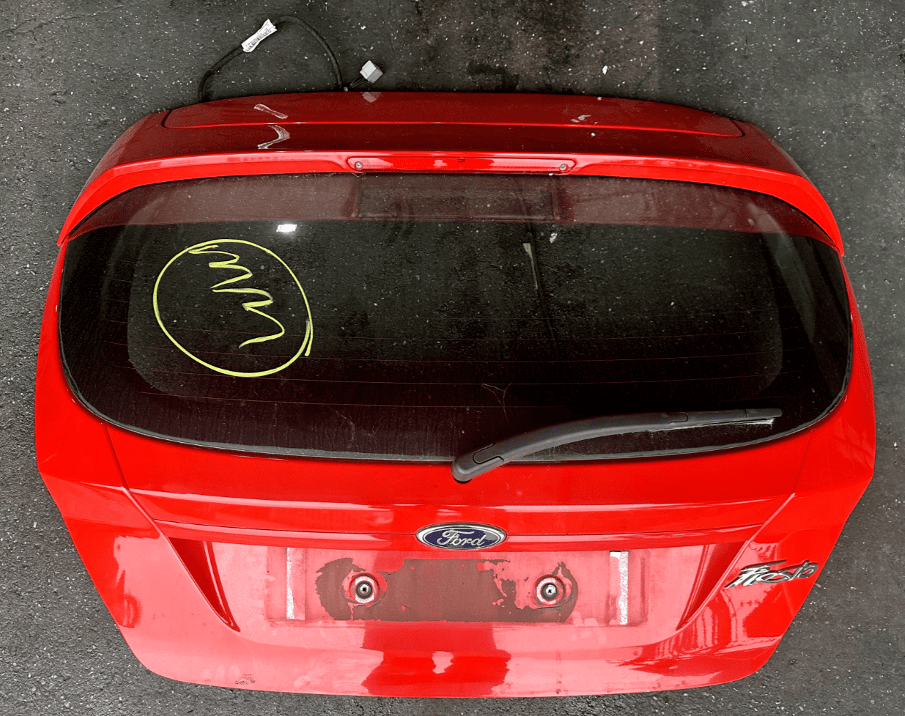 GENUINE FORD FIESTA MK7 BOOT HATCH LID TAILGATE BACK DOOR CANDY RED ...