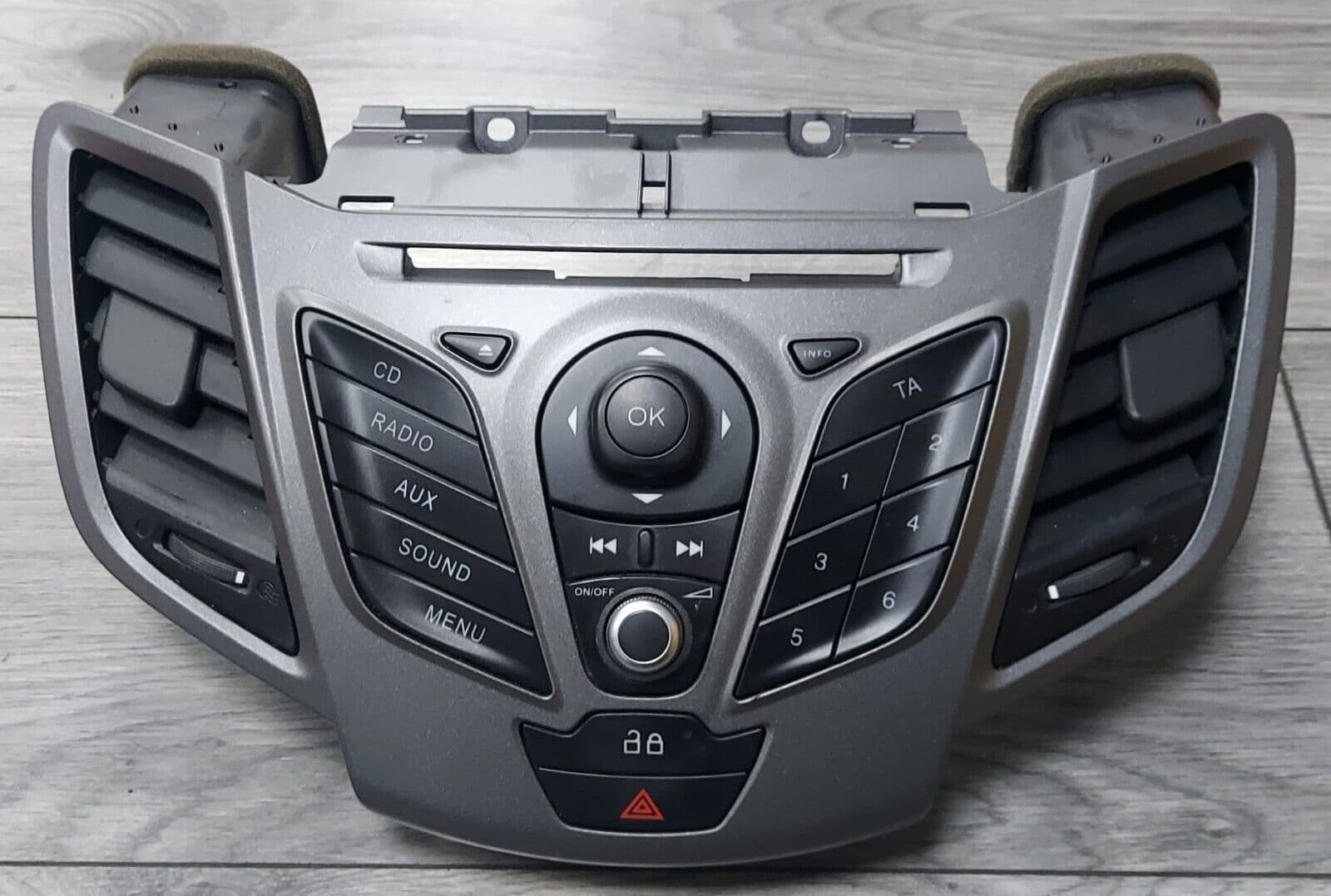 GENUINE FORD FIESTA MK7 CD PLAYER RADIO CONTROLS FASCIA BUTTONS GREY ...