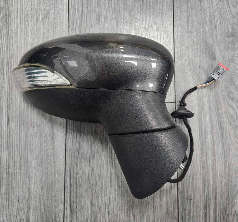 GENUINE FORD FIESTA MK7 DRIVER RIGHT DOOR WING MIRROR MAGNETIC GREY ...