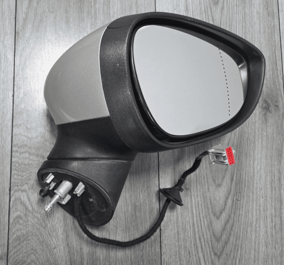 GENUINE FORD FIESTA MK7 DRIVER RIGHT POWERFOLD WING MIRROR SILVER 2013 ...