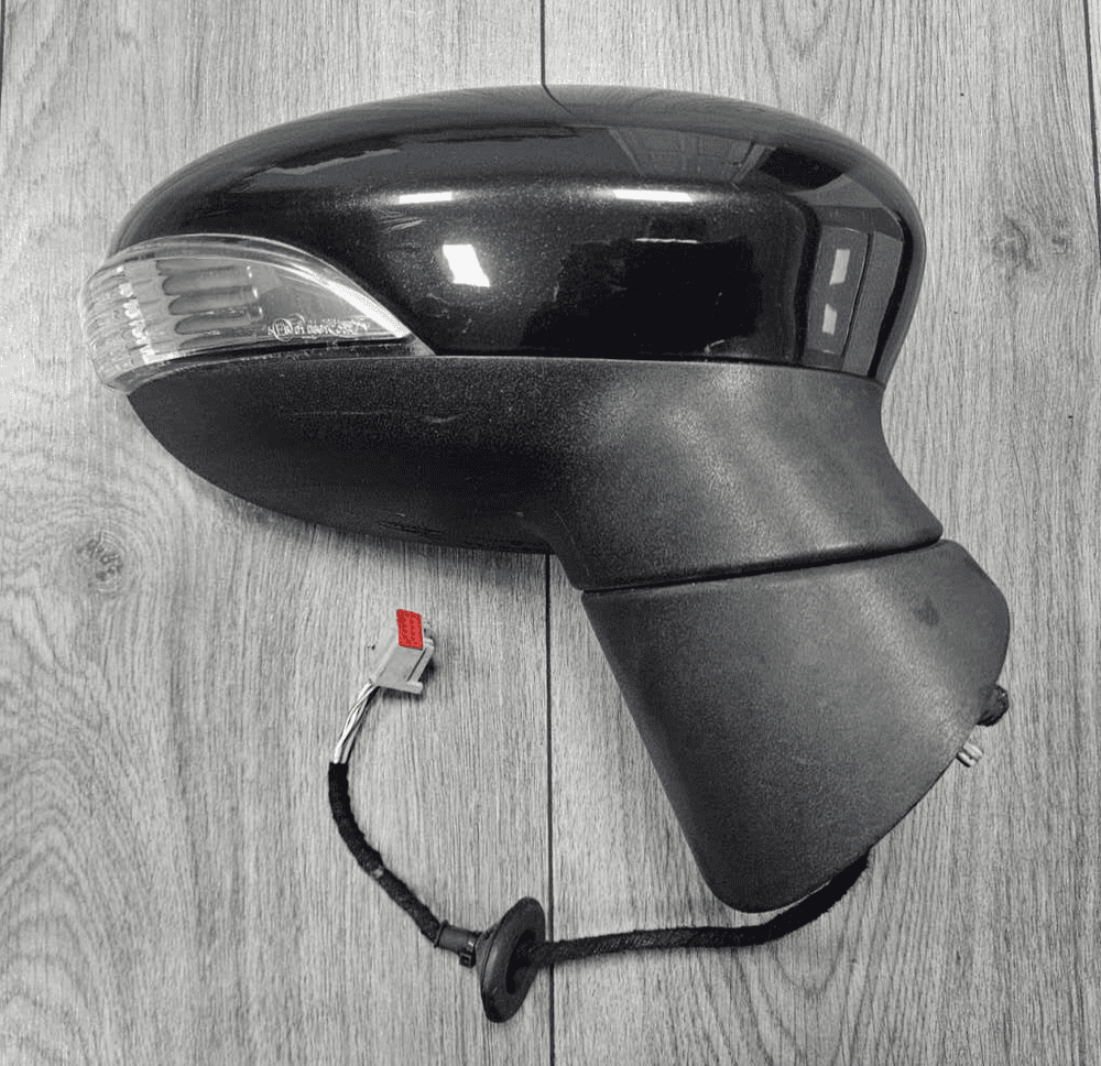 GENUINE FORD FIESTA MK7 DRIVER RIGHT WING MIRROR PANTHER BLACK 2008 - 2012