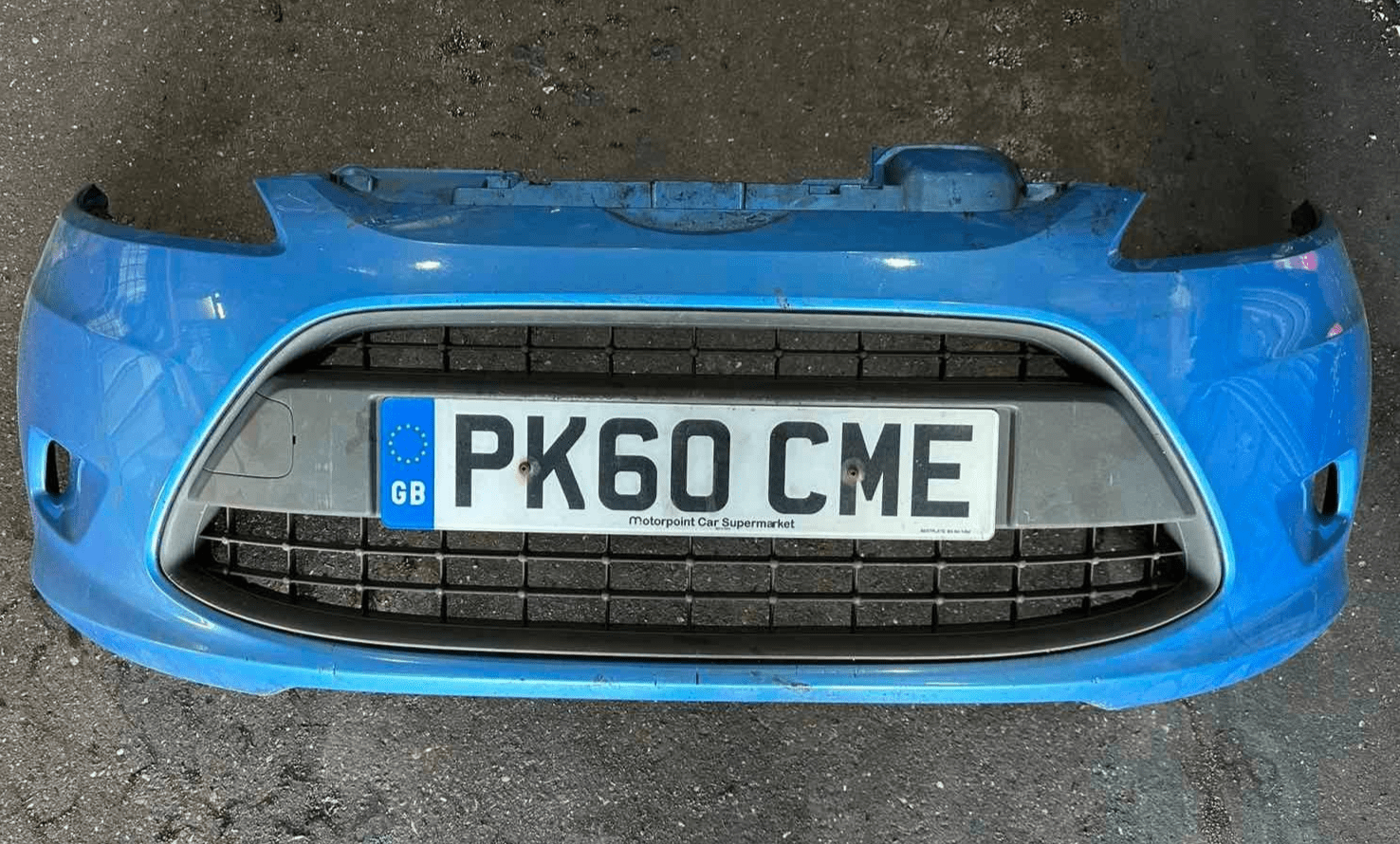 GENUINE FORD FIESTA MK7 EDGE STYLE FRONT BUMPER VISION BLUE 2008 - 2012 ...