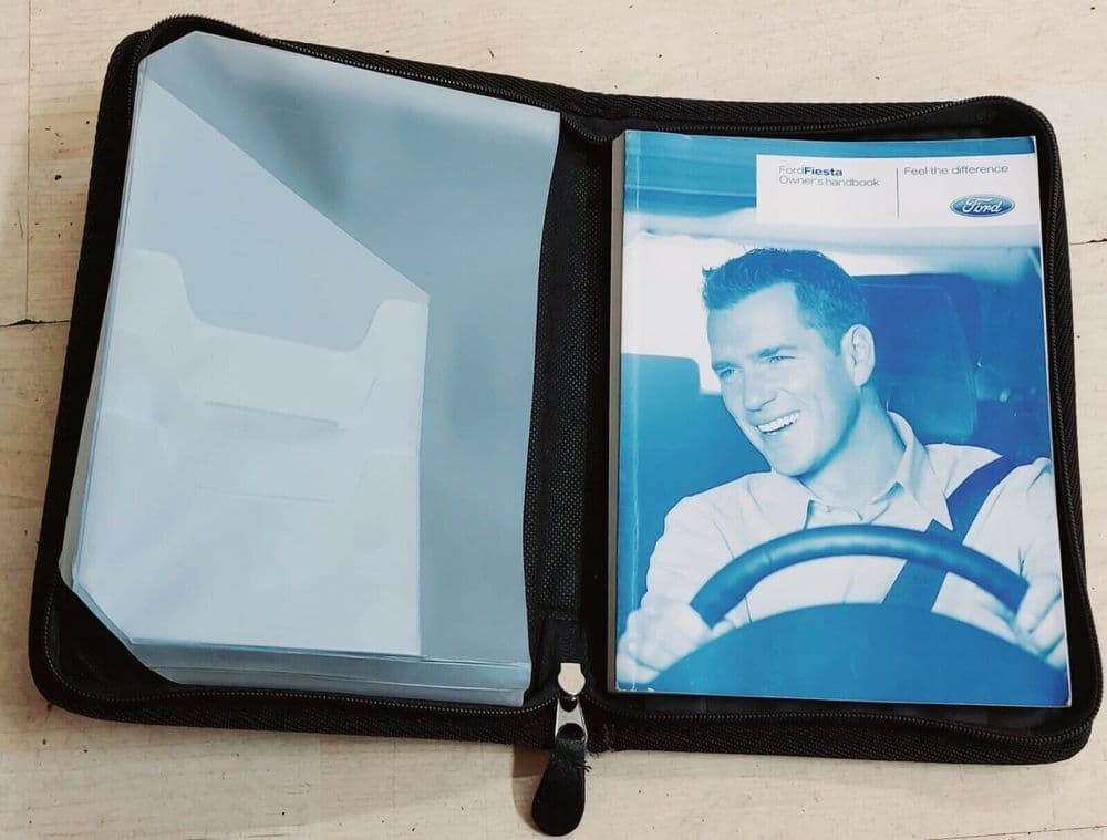 GENUINE FORD FIESTA MK7 OWNERS HAND BOOK WITH WALLET 2008 - 2012