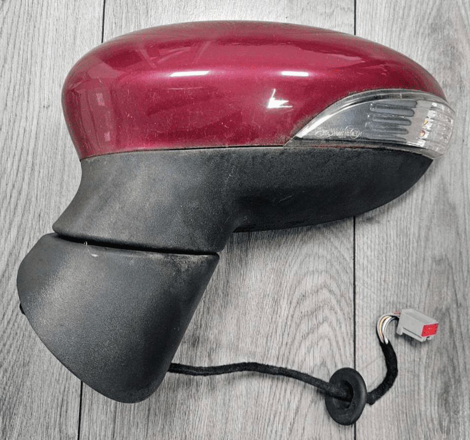 GENUINE FORD FIESTA MK7 PASSENGER LEFT WING MIRROR HOT MAGENTA 2008 - 2012