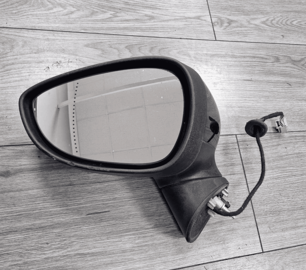 GENUINE FORD FIESTA MK7 PASSENGER LEFT WING MIRROR PANTHER BLACK 2008 ...