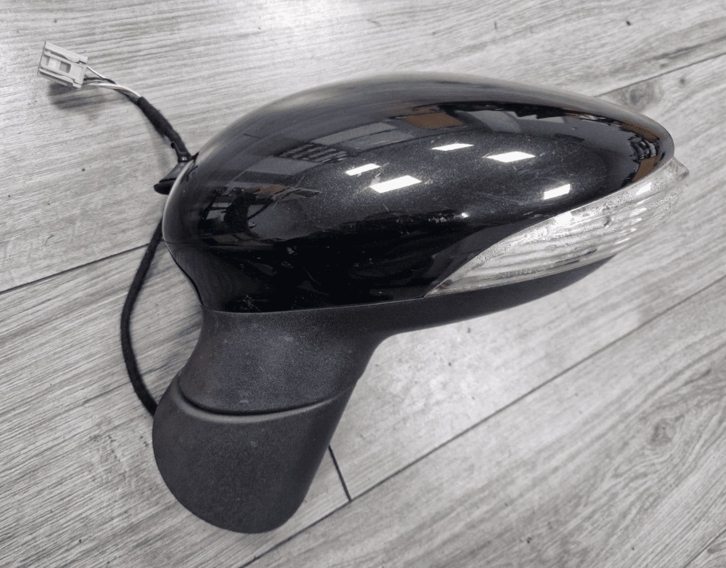 GENUINE FORD FIESTA MK7 PASSENGER LEFT WING MIRROR PANTHER BLACK 2008 ...