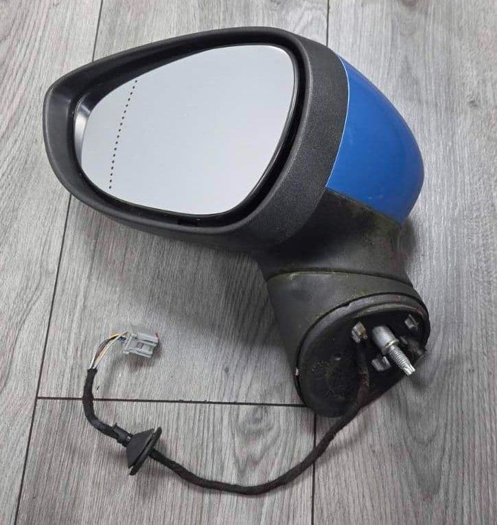 GENUINE FORD FIESTA MK7 PASSENGER LEFT WING MIRROR VISION BLUE 2008 - 2012