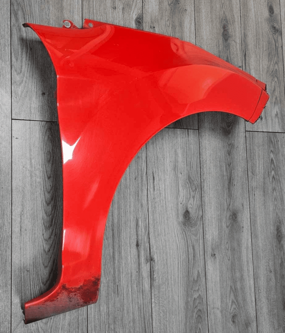 GENUINE FORD FIESTA MK7 RIGHT DRIVER WING FENDER RACE RED SMALL DENT ...