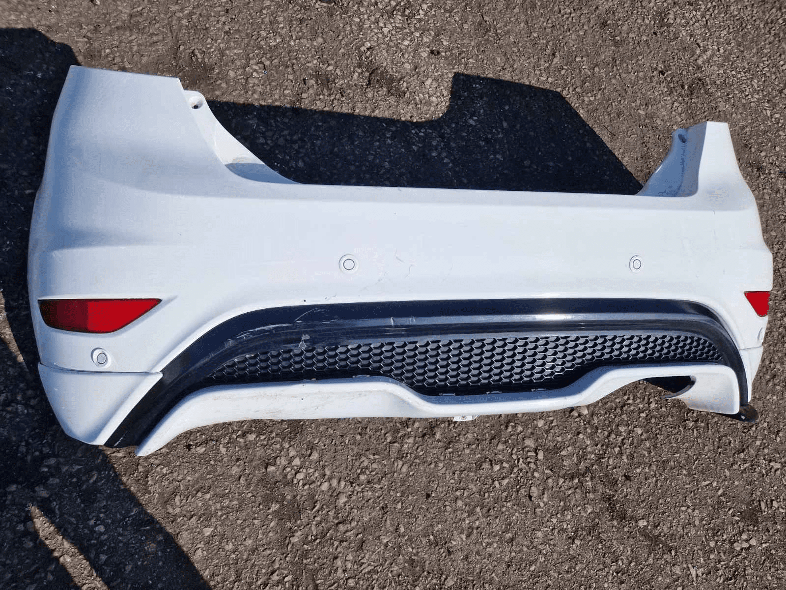 GENUINE FORD FIESTA MK7 ST ST180 ZETEC-S REAR BUMPER FROZEN WHITE 2013 ...