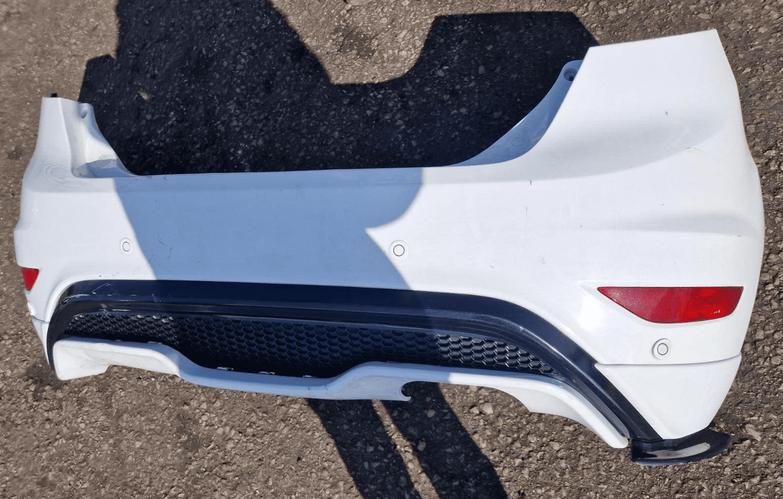 GENUINE FORD FIESTA MK7 ST ST180 ZETEC-S REAR BUMPER FROZEN WHITE 2013 ...