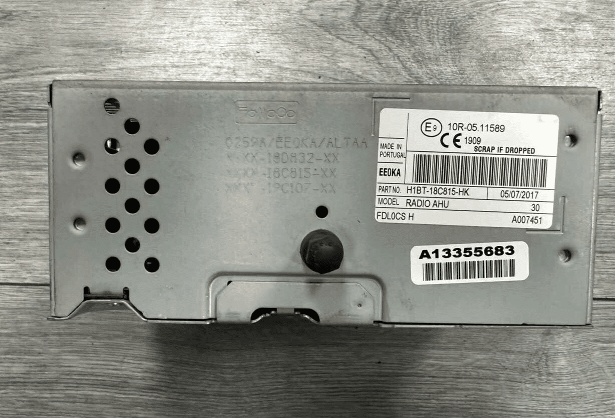 GENUINE FORD FIESTA MK8 RADIO DAB STEREO HEAD UNIT H1BT-18C815-HK 2017 ...