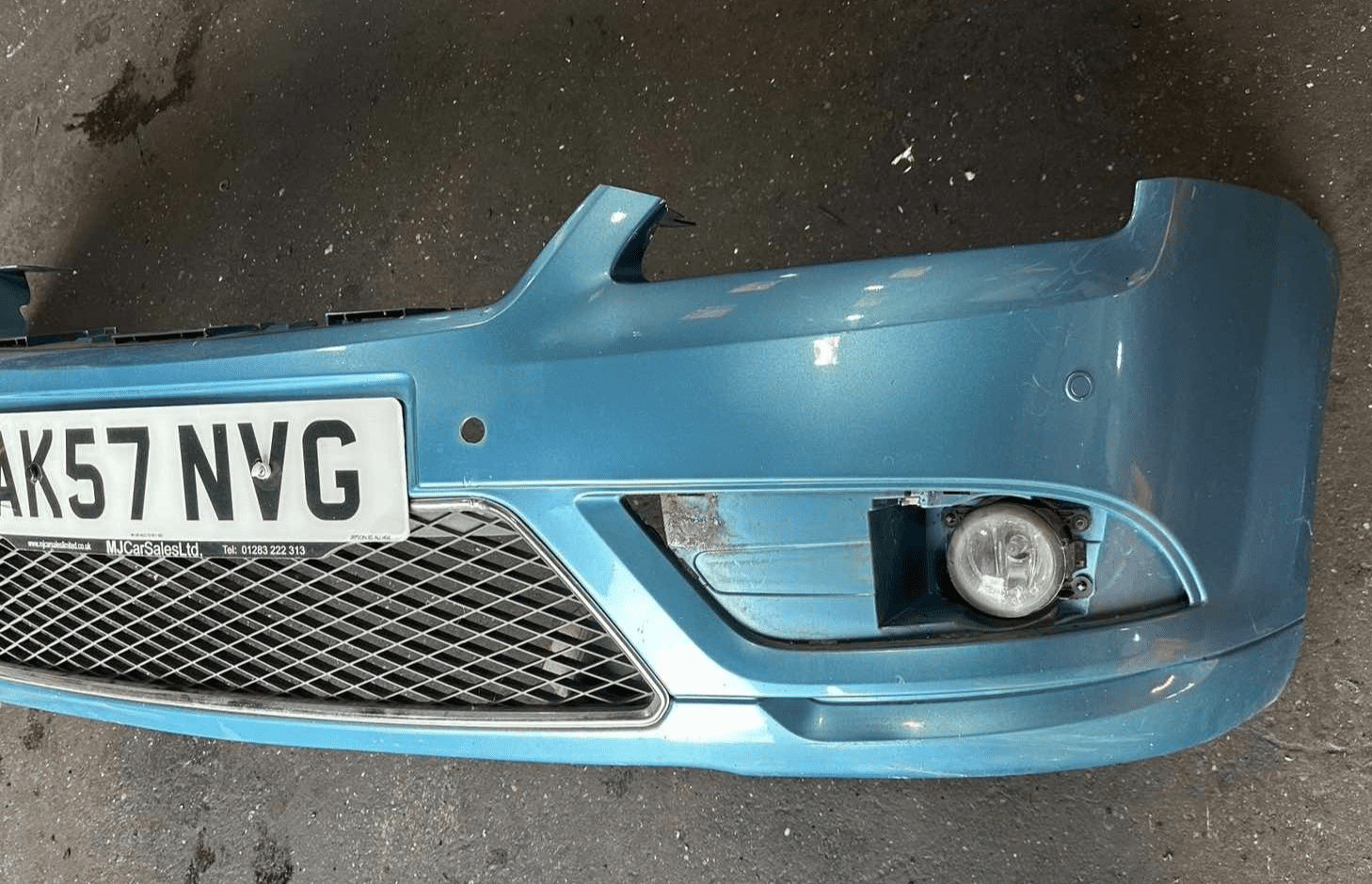 GENUINE FORD FOCUS CC CONVERTIBLE FRONT BUMPER PDC ACQUA BLUE 2006-2009 ...