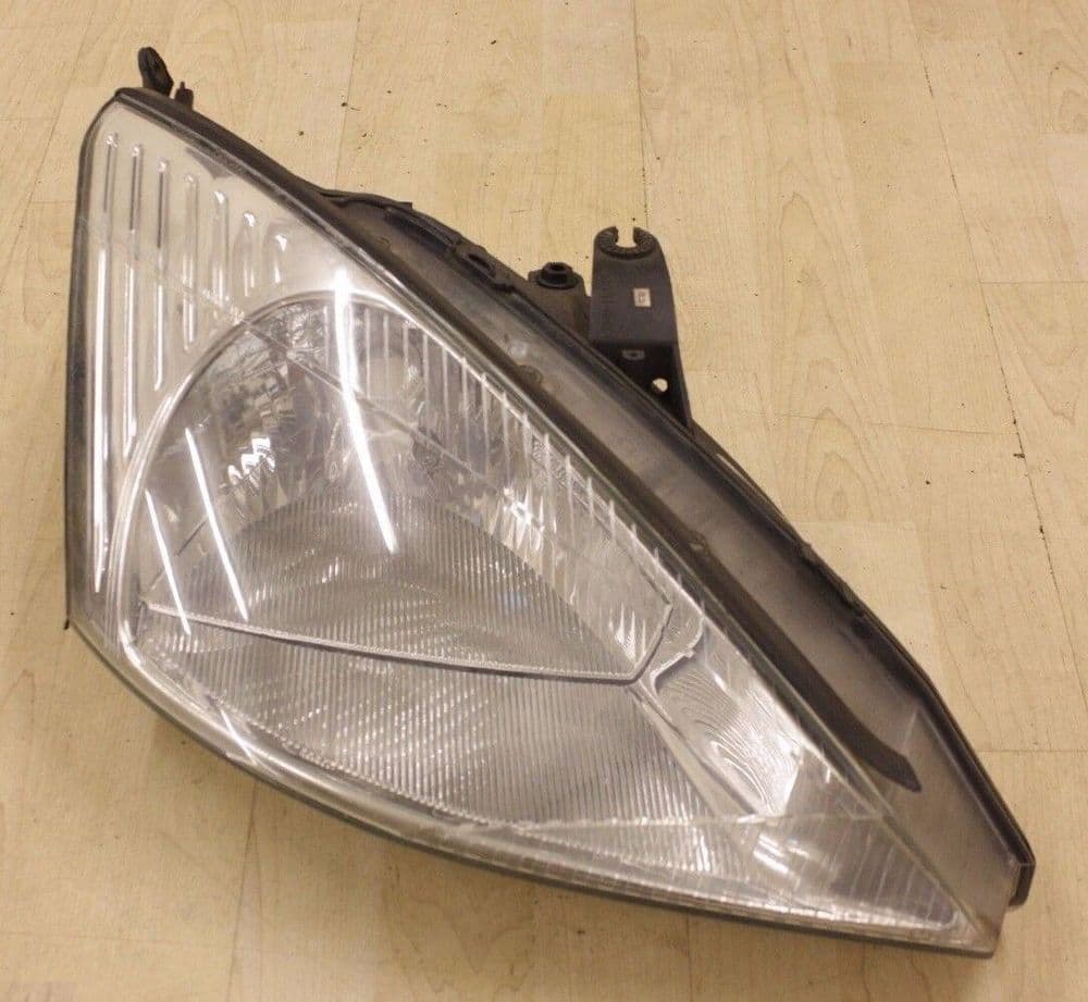 GENUINE FORD FOCUS MK1 FRONT HEADLIGHT RIGHT DRIVER SIDE WITH BULB 1998 ...