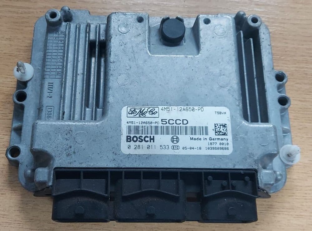 GENUINE FORD FOCUS MK2 C-MAX 1 6 ECU COMPUTER 4M51-12A650-PE 2005 - 2007