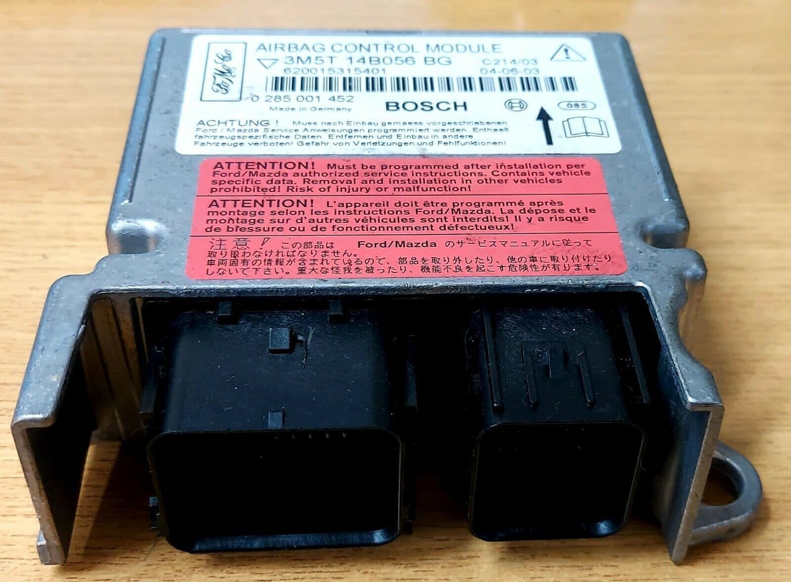 GENUINE FORD FOCUS MK2 C-MAX SRS AIRBAG SENSOR CONTROL MODULE ECU 2003 ...