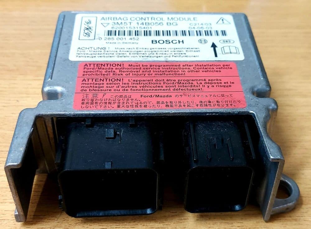 GENUINE FORD FOCUS MK2 C-MAX SRS AIRBAG SENSOR CONTROL MODULE ECU 2003 ...