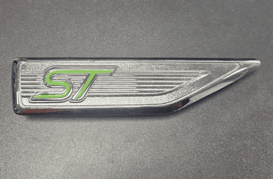 GENUINE FORD FOCUS MK2 ST225 ST LOGO DRIVER CHROME WING TRIM BADGE 2006 ...