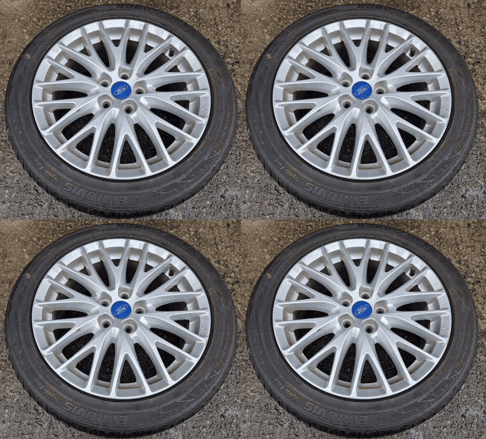 GENUINE FORD FOCUS MK3 10 Y POKE 17 INCH ALLOY WHEEL SET X4 SILVER 2011 ...