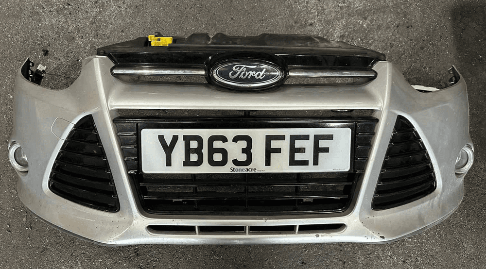 GENUINE FORD FOCUS MK3 FRONT BUMPER WITH GRILL MOONDUST SILVER 2011 ...