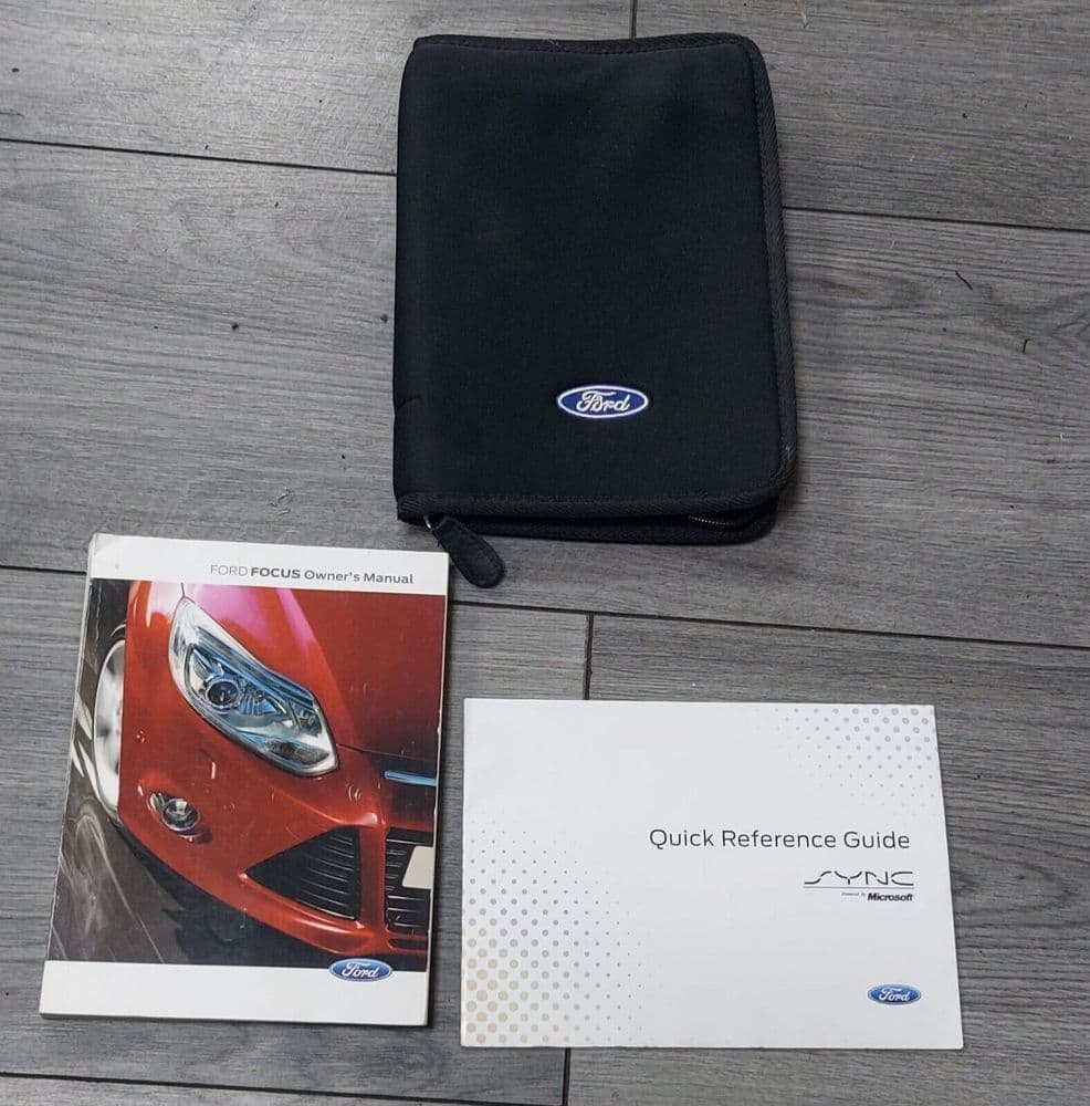 GENUINE FORD FOCUS MK3 OWNERS MANUAL AND SYNC QUICK REFERENCE QUIDE ...