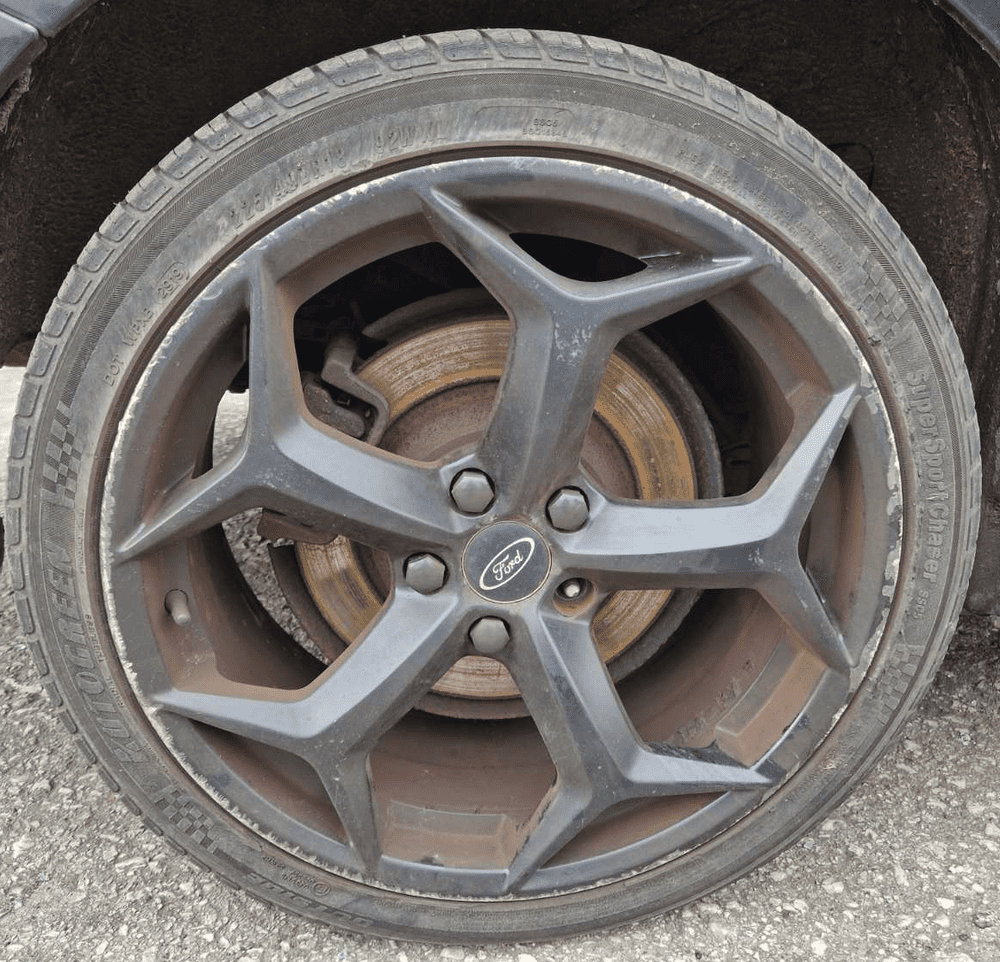 GENUINE FORD FOCUS MK3 ST 18" SNOWFLAKE SPOKE ALLOY WHEEL BLACK 2015-2019