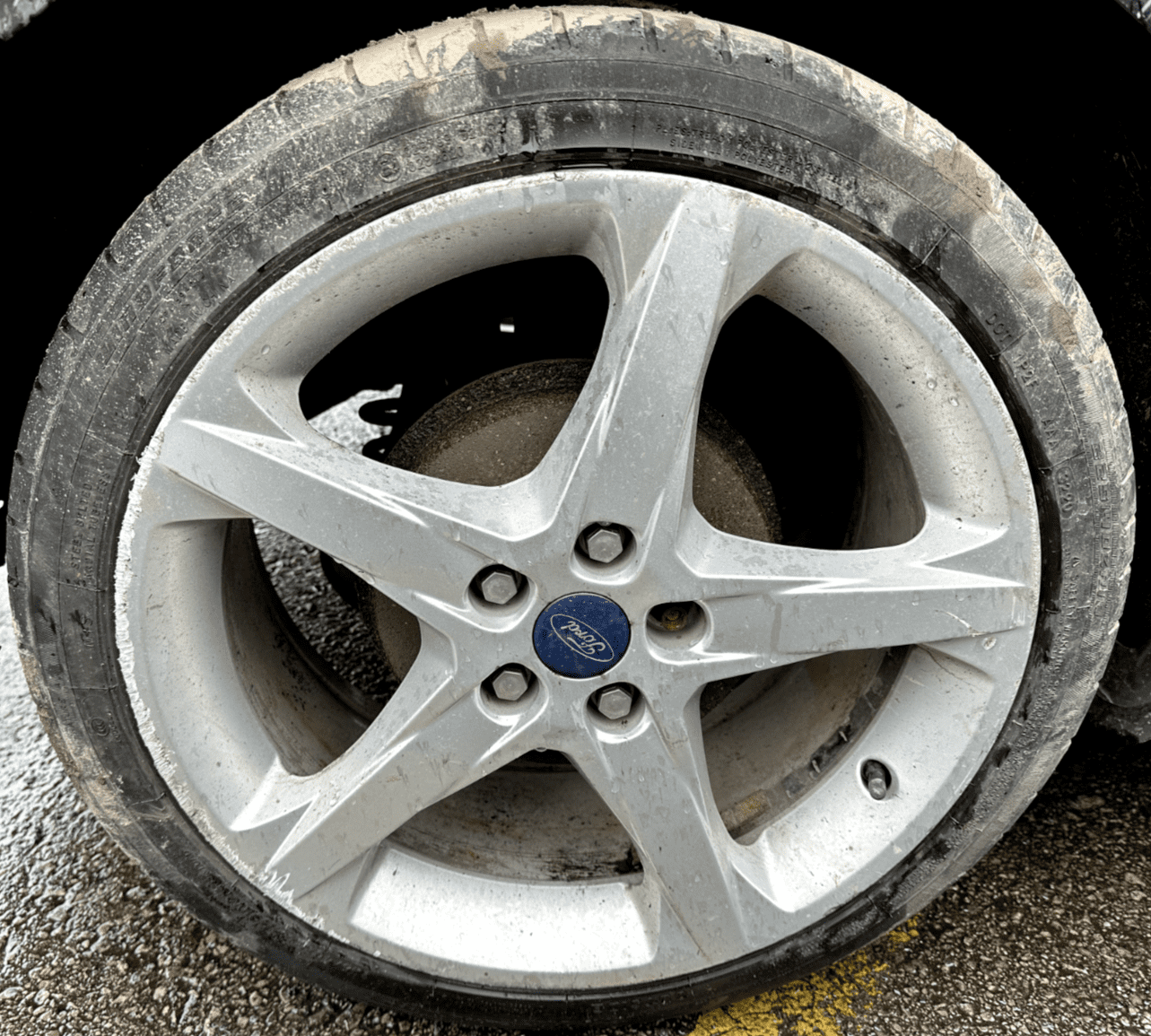 GENUINE FORD FOCUS MK3 TITANIUM X 235 40 18" 5 SPOKE ALLOY WHEEL 2011 ...