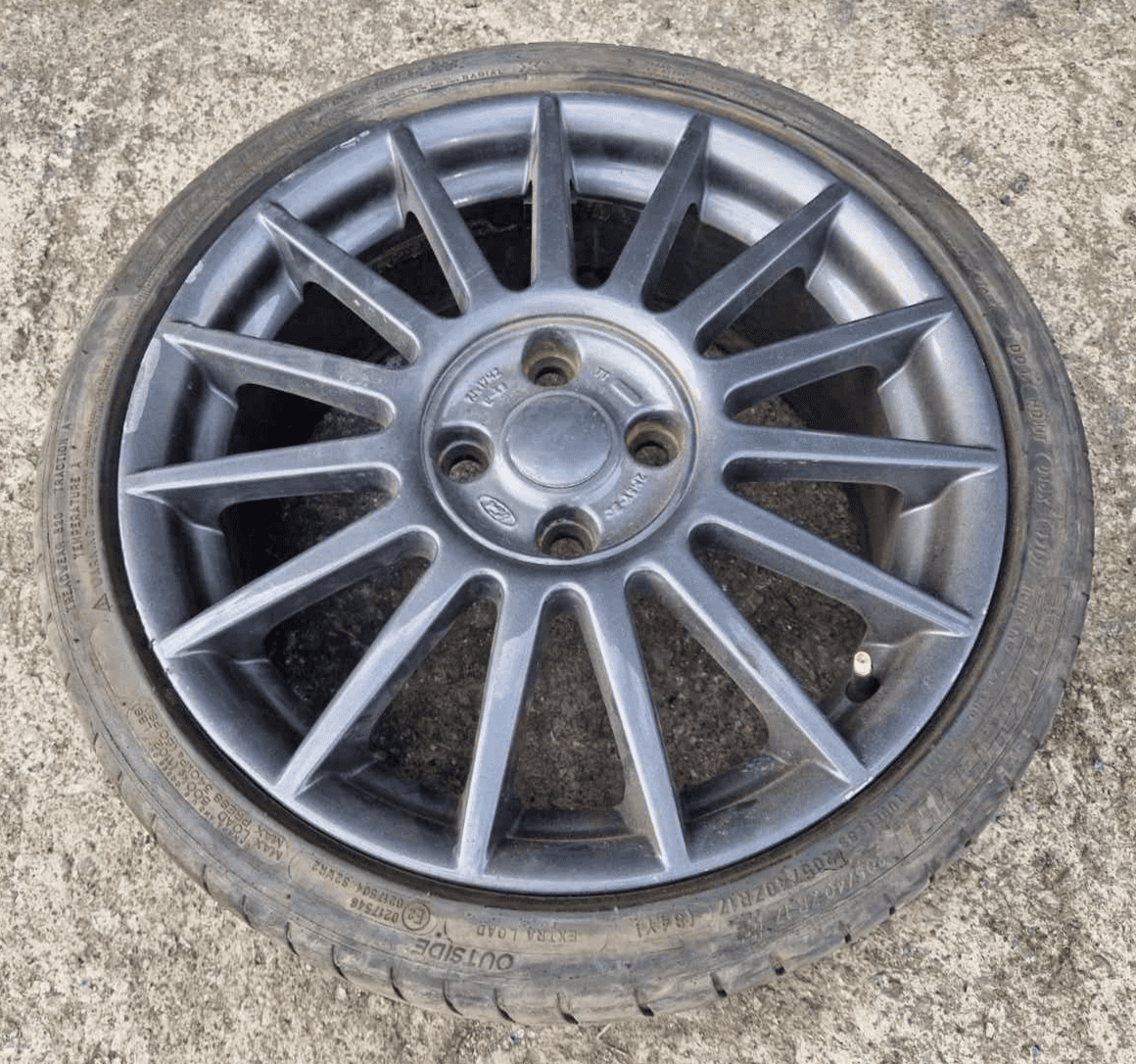 GENUINE FORD FOCUS ST ST170 17" ALLOY WHEEL 15 SPOKE GREY 1998 - 2005