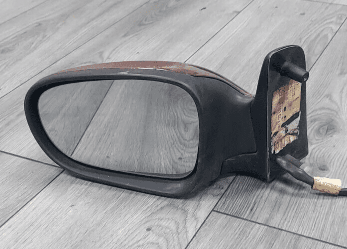 GENUINE FORD GALAXY MK2 PASSENGER LEFT ELECTRIC WING MIRROR RED 2001-2006