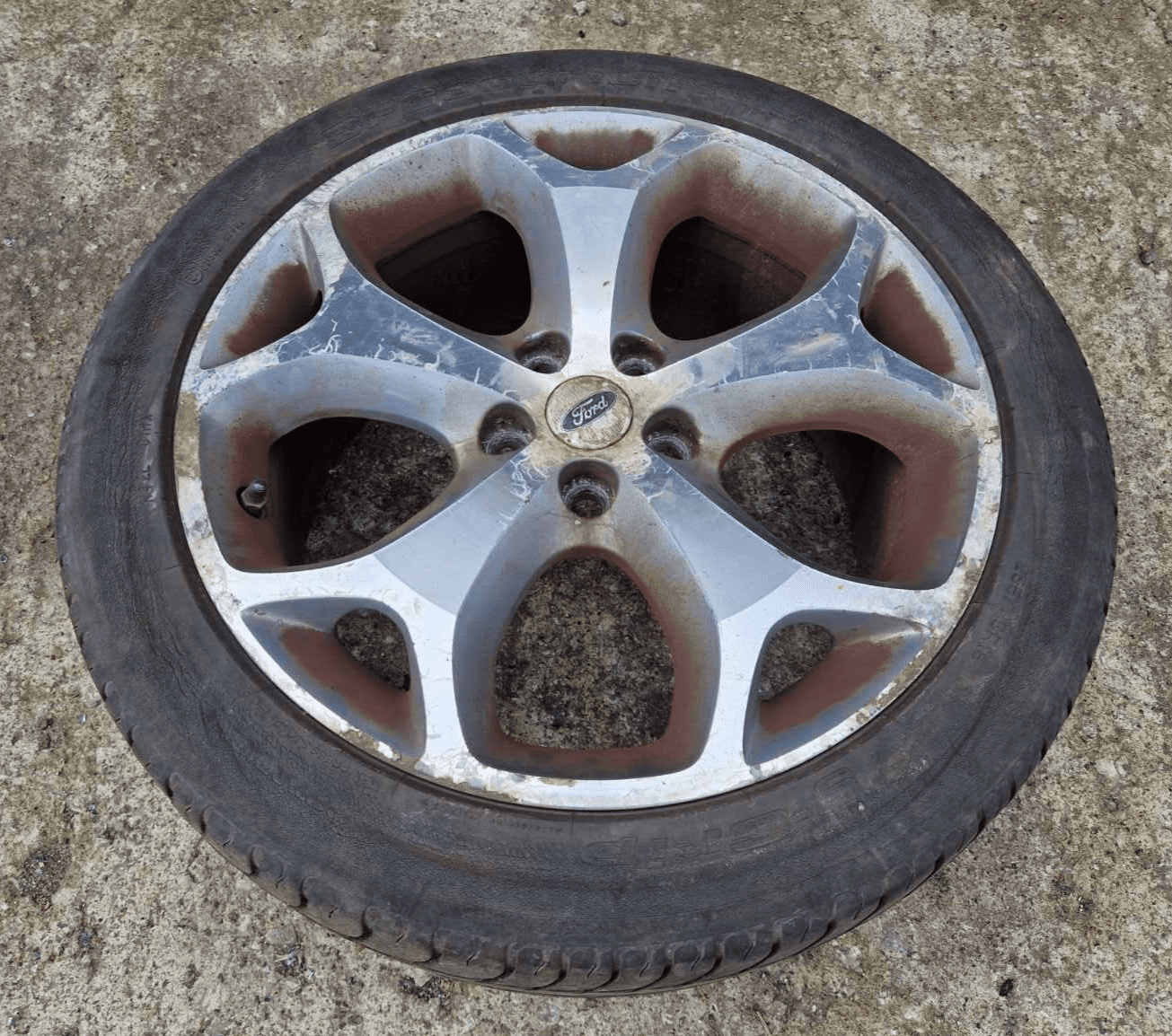 GENUINE FORD GALAXY MK3 / S-MAX 18" ALLOY WHEEL 5 SPOKE SNOWFLAKE 2006-2014
