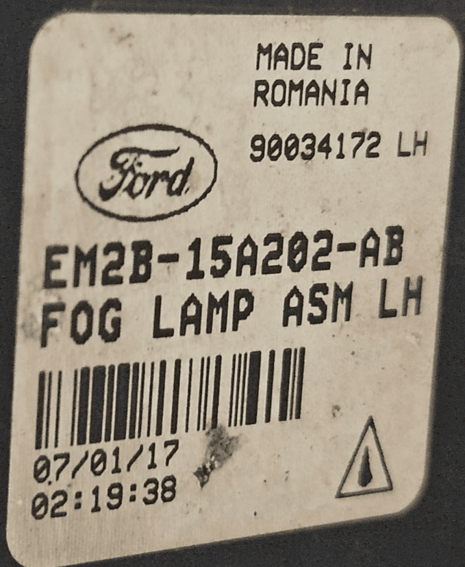 GENUINE FORD GALAXY MK4 FRONT PASSENGER FOG LIGHT EM2B-15A202-AB 2015 ...