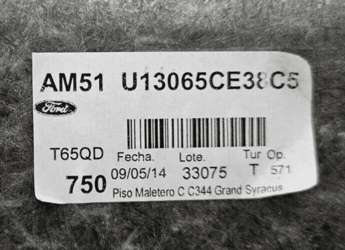 GENUINE FORD GRAND C-MAX MK2 REAR BOOT FLOOR COVER AM51-U13065-CEW 2011 ...