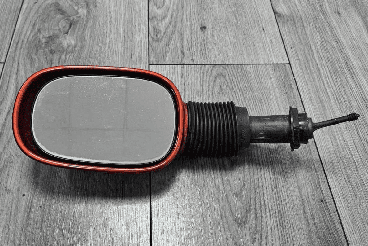 GENUINE FORD KA MK1 MANUAL PASSENGER LEFT WING MIRROR TANGO ORANGE 1996 ...