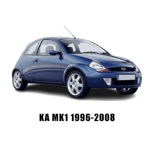 GENUINE FORD KA MK1 MANUAL PASSENGER LEFT WING MIRROR TANGO ORANGE 1996 ...