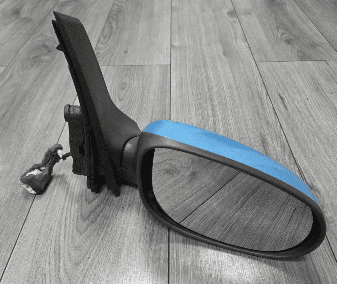GENUINE FORD KA MK2 ELECTRIC DRIVER RIGHT WING MIRROR SCUBA BLUE 2009 ...