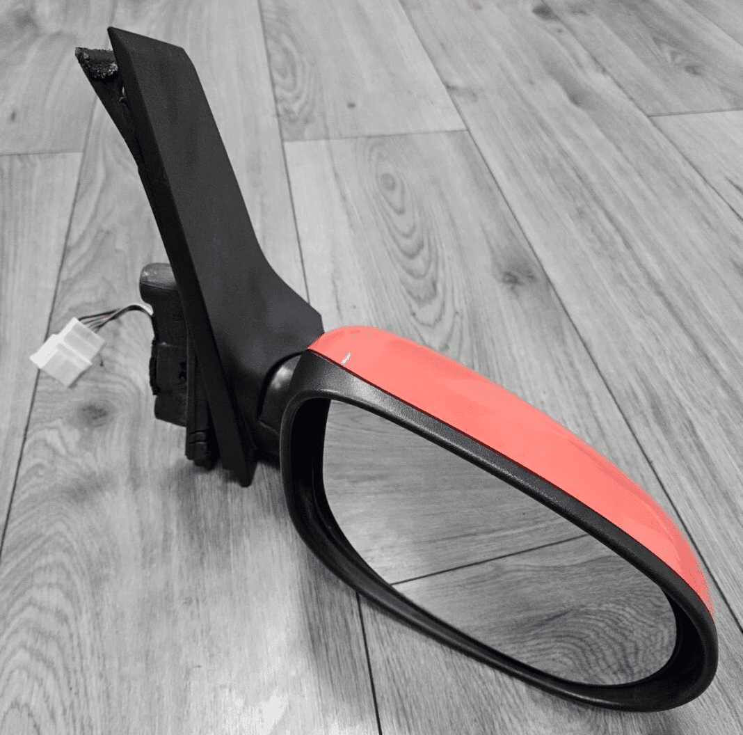 GENUINE FORD KA MK2 ELECTRIC DRIVER RIGHT WING MIRROR SUNRISE RED 2009 ...