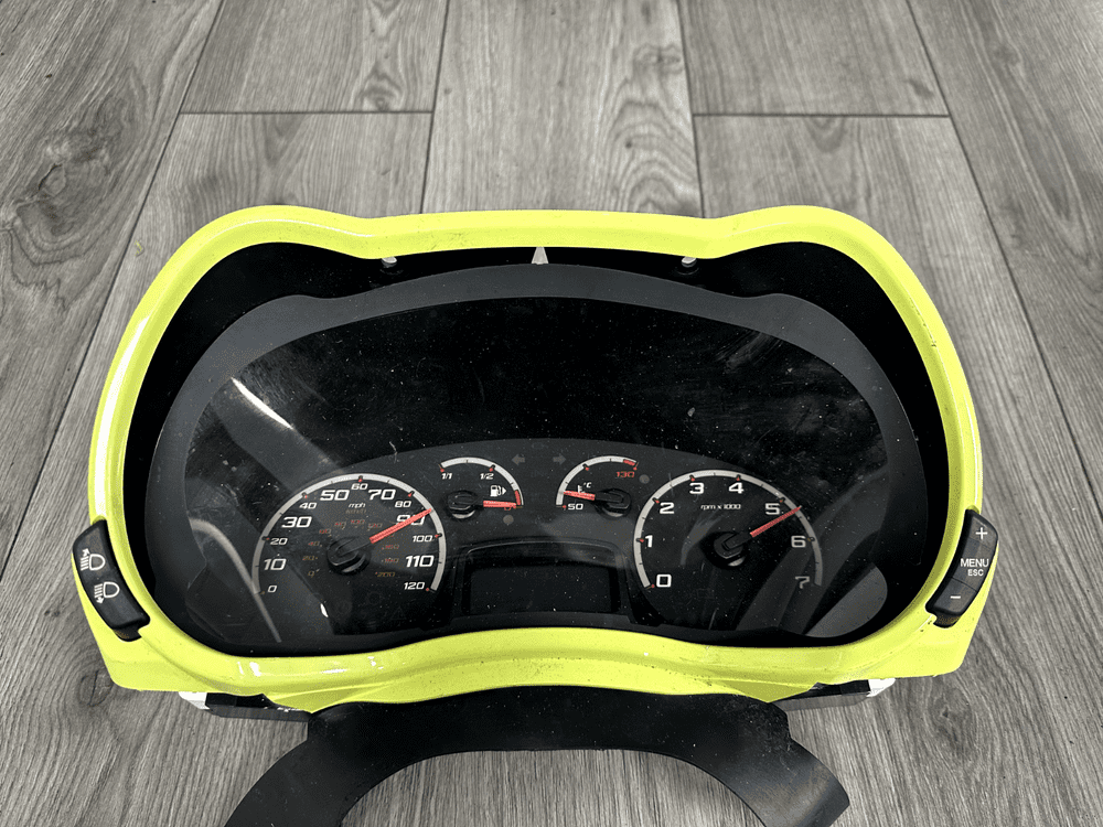 GENUINE FORD KA MK2 PETROL YELLOW SPEEDO CLOCKS INSTRUMENT CLUSTER 2009 ...