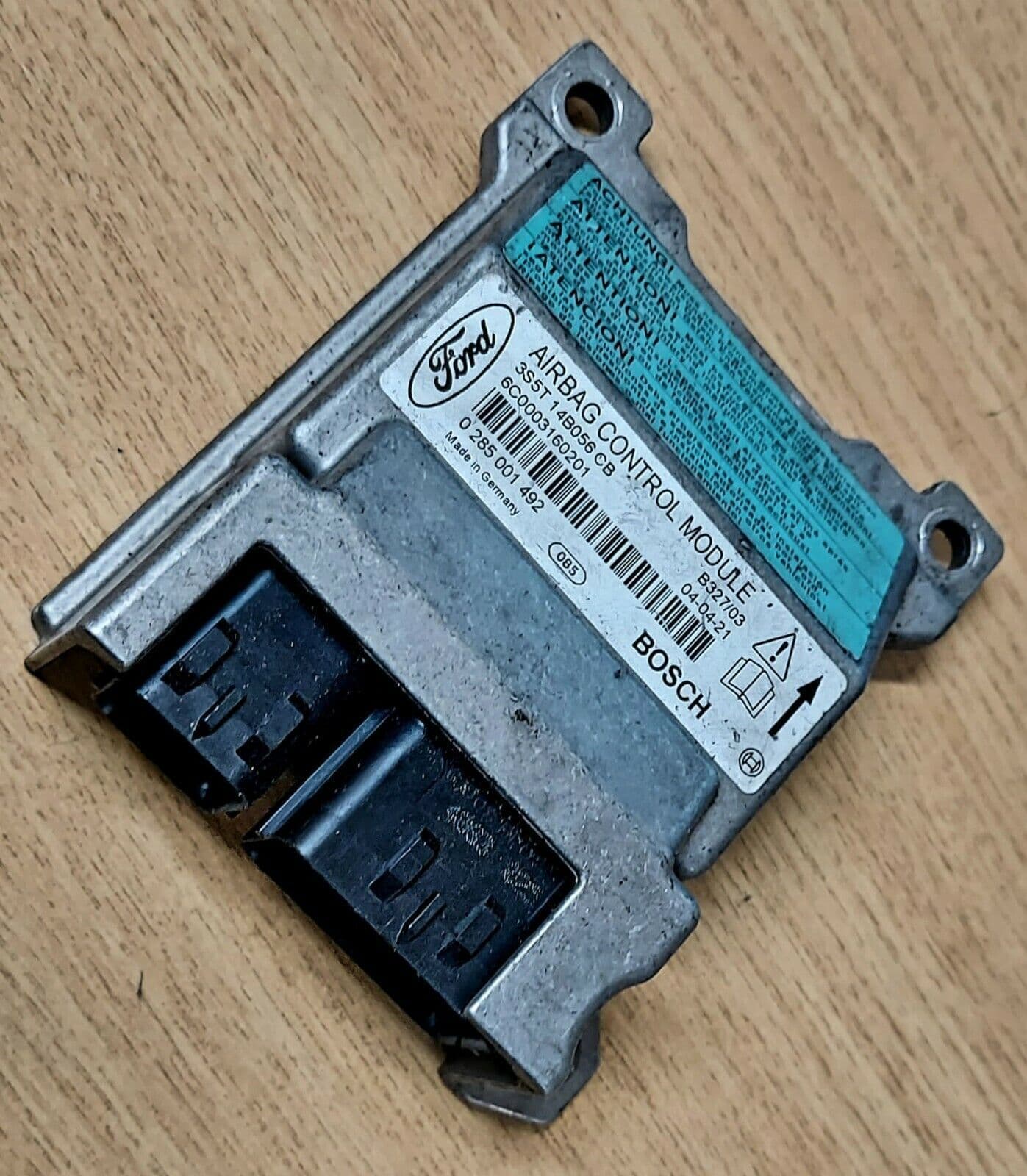 GENUINE FORD KA STREET KA SRS AIRBAG SENSOR CONTROL MODULE ECU 2003 - 2006