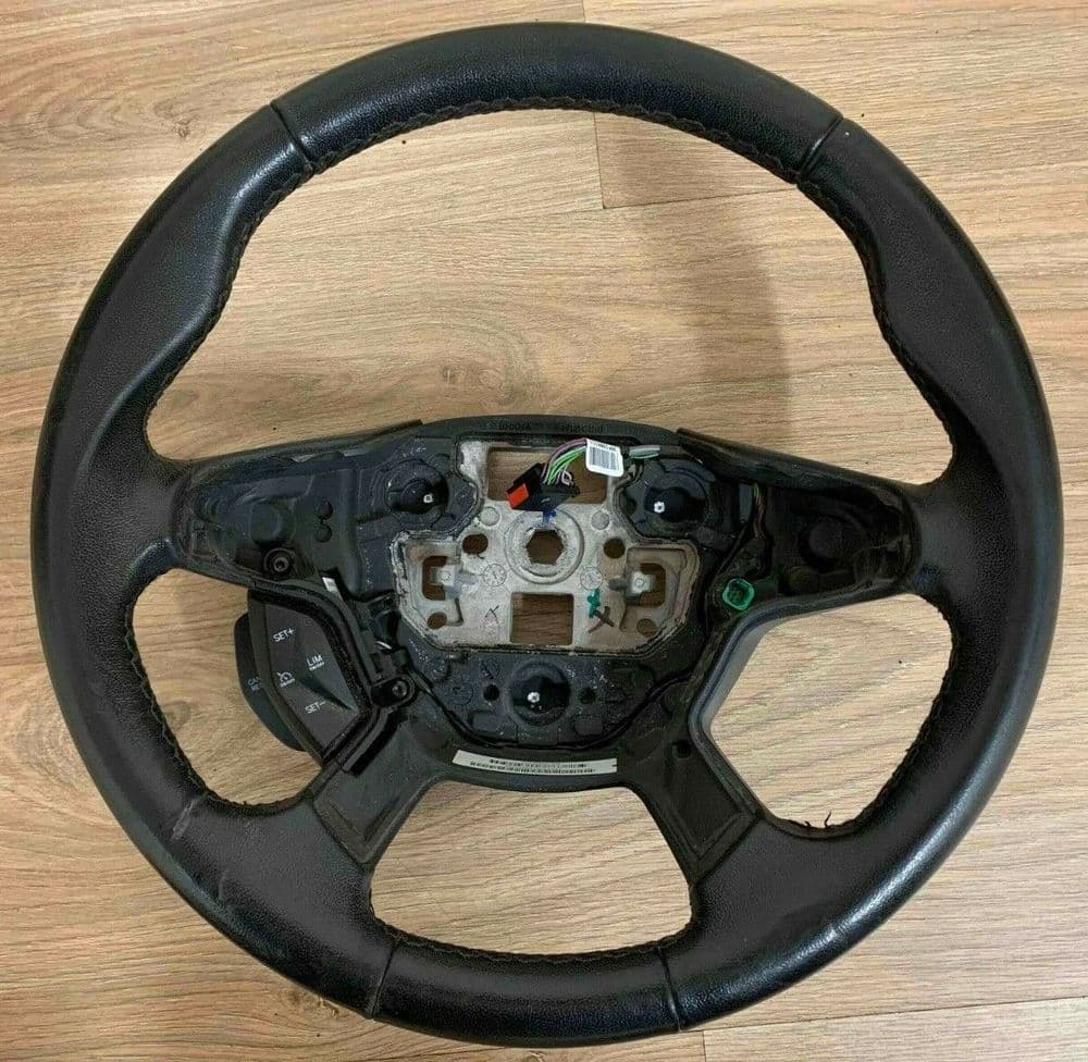 GENUINE FORD KUGA C-MAX FOCUS MULTIFUNCTION LEATHER STEERING WHEEL 2013 ...