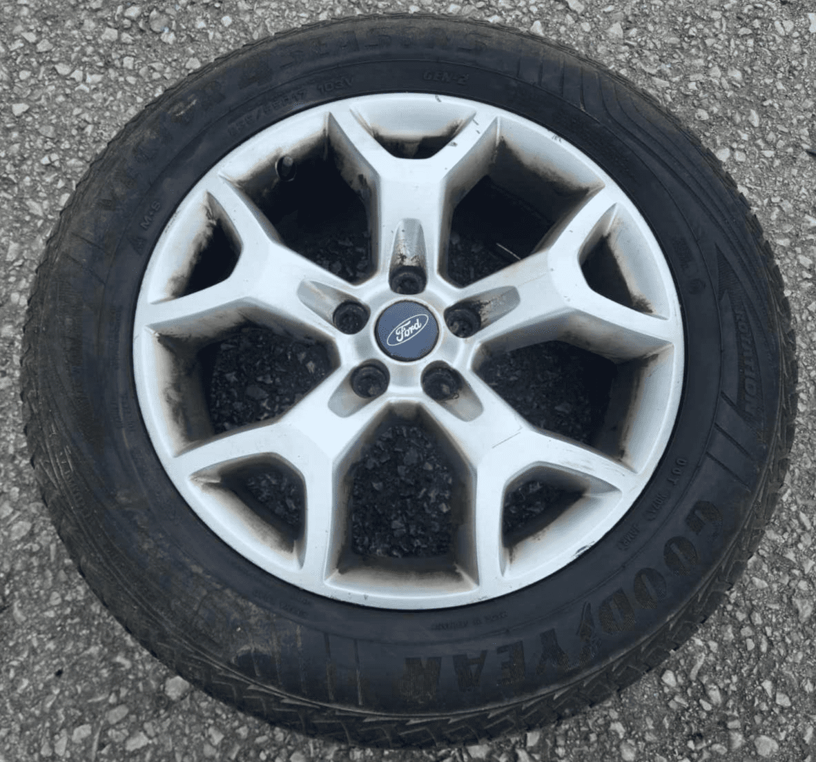GENUINE FORD KUGA MK1 ZETEC 17" 5 SPOKE ALLOY WHEEL SILVER 235/55/17 ...