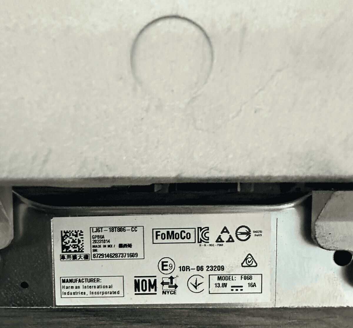 GENUINE FORD KUGA MK3 SOUND MUSIC STEREO AMPLIFIER LJ6T-18T806-CC 2020 ...