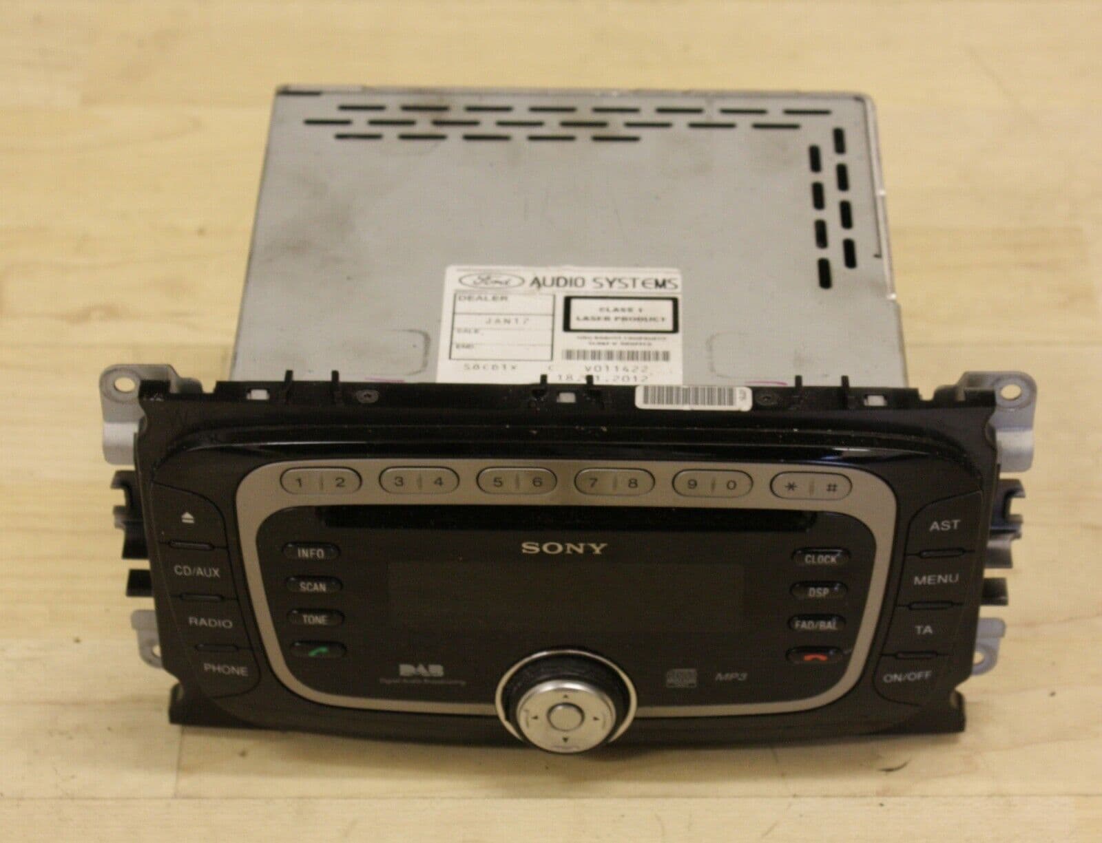 GENUINE FORD MONDEO MK4 AUDIOPHILE SONY CD PLAYER DAB RADIO & CODE 2010 ...
