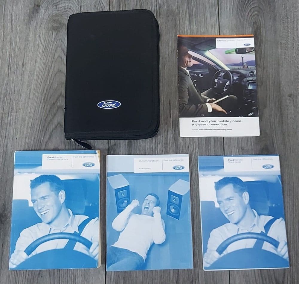 GENUINE FORD MONDEO MK4 OWNERS HANDBOOKS WITH WALLET 2007 - 2014