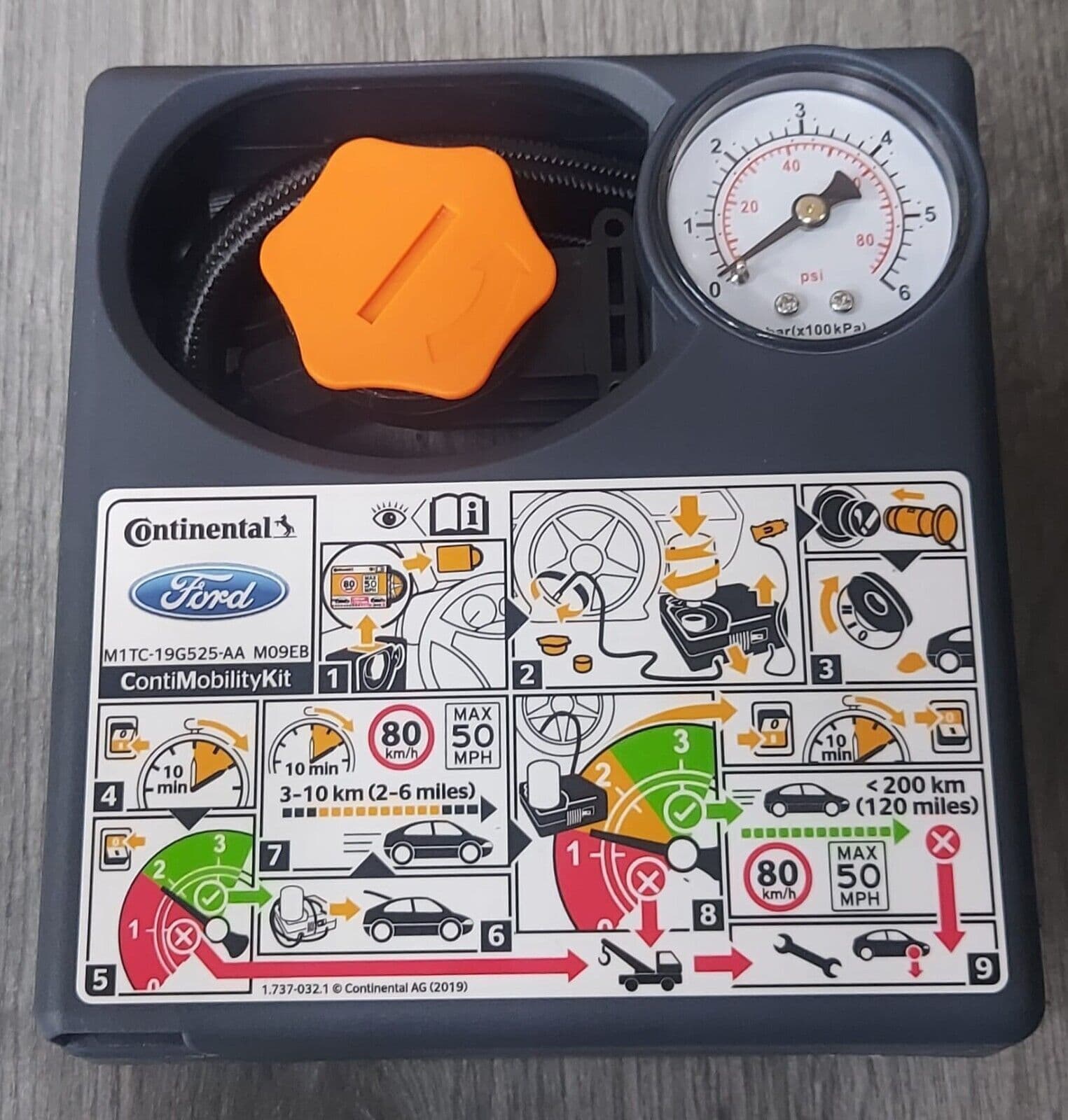 GENUINE FORD PUMA MK2 EMERGENCY INFLATION KIT PUMP SEALANT KIT BAG 2019 ...