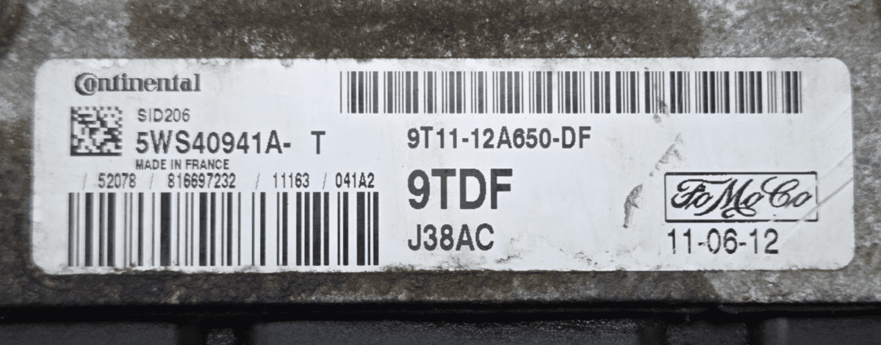 GENUINE FORD TRANSIT CONNECT 1 8 TDCi ECU PCM MODULE 9T11-12A650-DF ...