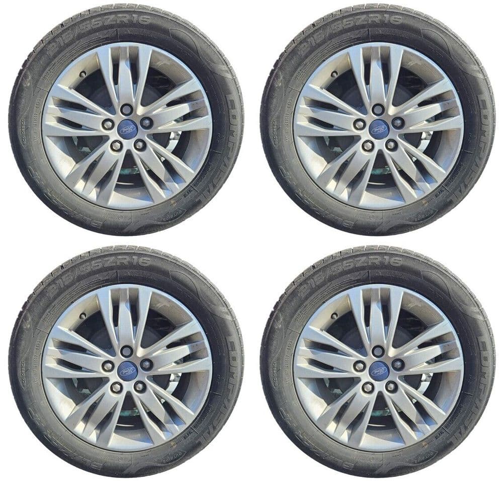 GENUINE FORD TRANSIT CONNECT 16" 5 TRIPLE SPOKE ALLOY WHEEL SET x 4 ...
