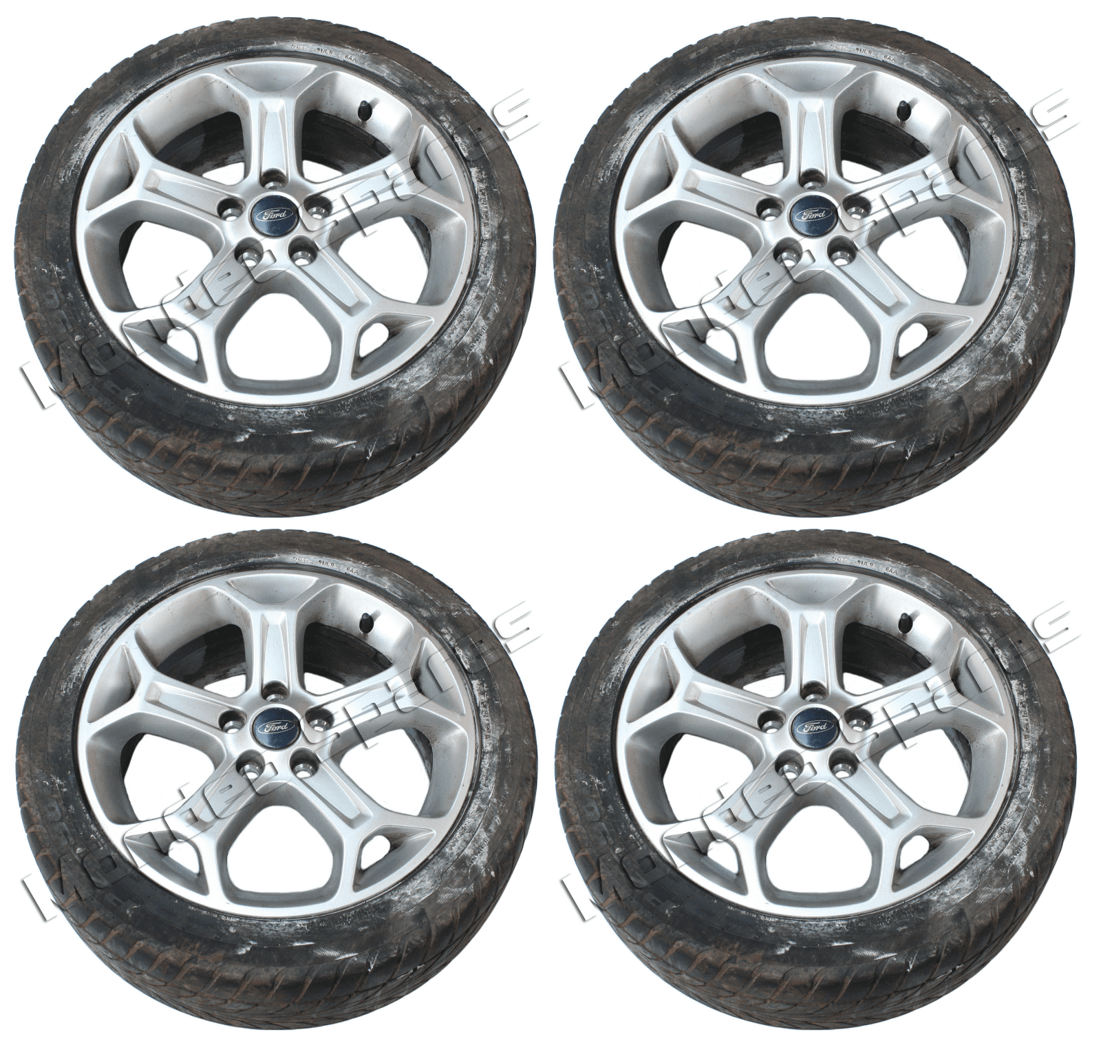 GENUINE FORD TRANSIT CONNECT 17" ALLOY WHEEL 5 SPOKE SET X4 2002-2013