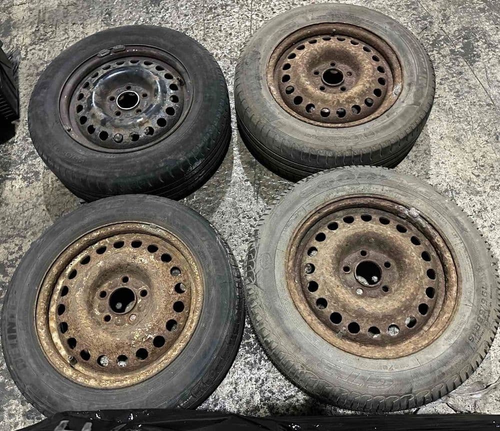 GENUINE FORD TRANSIT CONNECT MK1 15" STEEL WHEEL SET X4 195/65/15 2002 ...