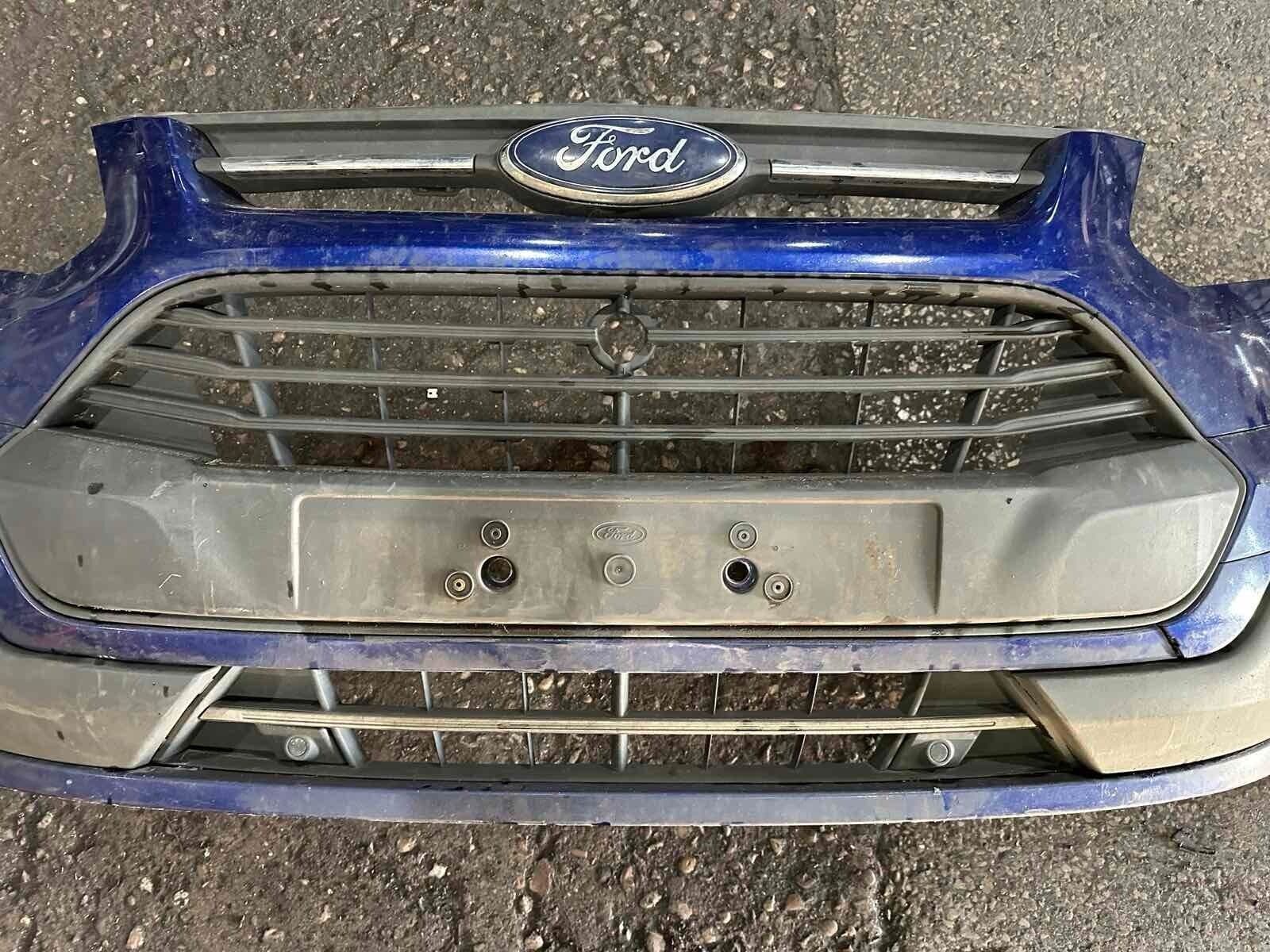 GENUINE FORD TRANSIT CUSTOM DEEP IMPACT BLUE FRONT BUMPER 2012-2018