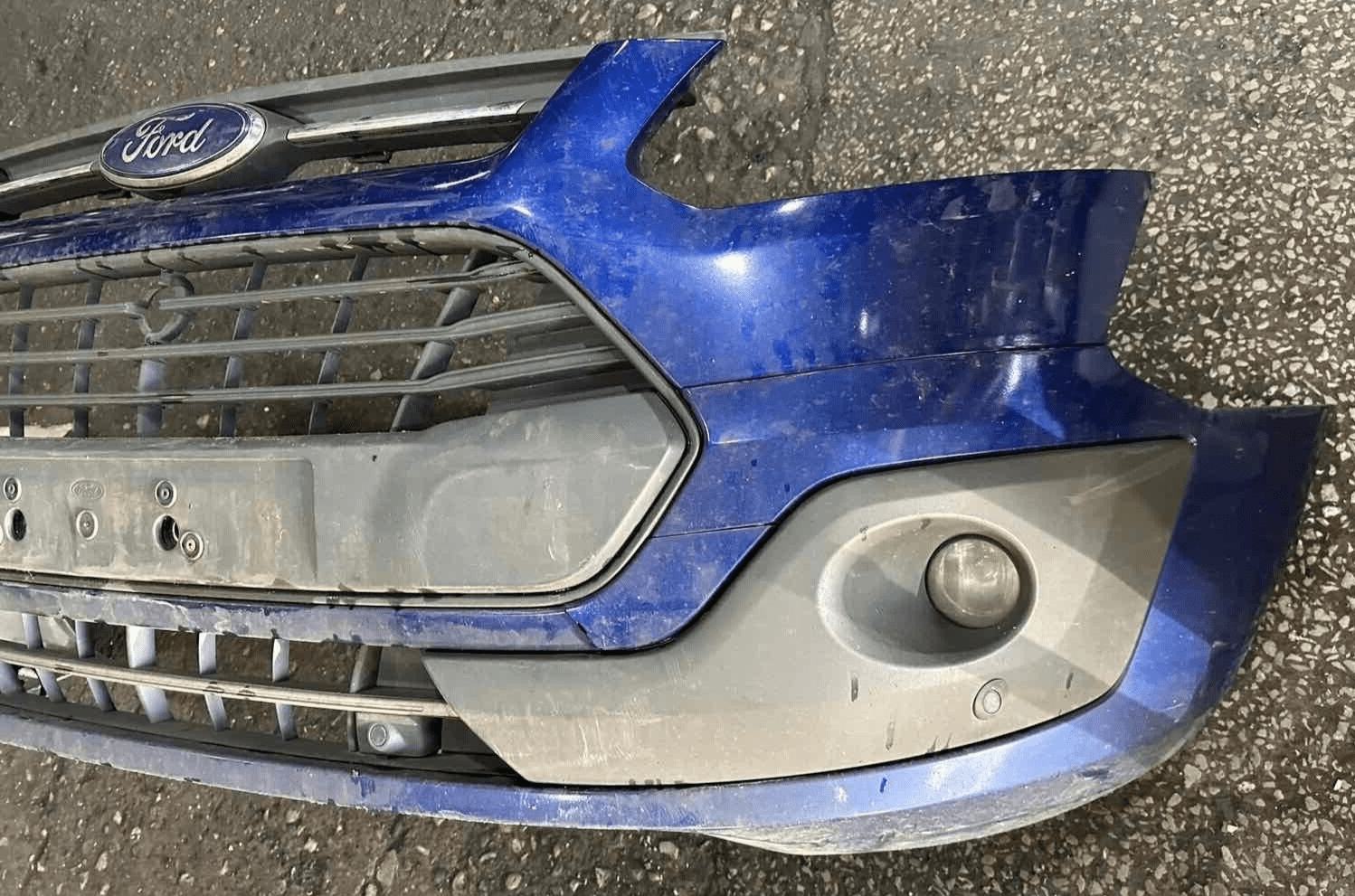 GENUINE FORD TRANSIT CUSTOM DEEP IMPACT BLUE FRONT BUMPER 2012-2018