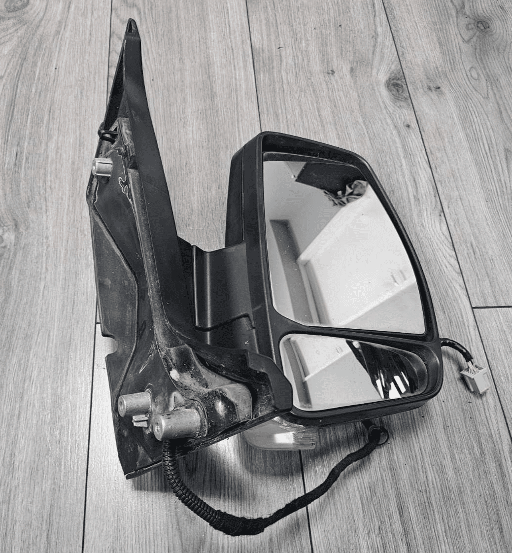 GENUINE FORD TRANSIT CUSTOM DRIVER RIGHT POWERFOLD WING MIRROR BLACK ...
